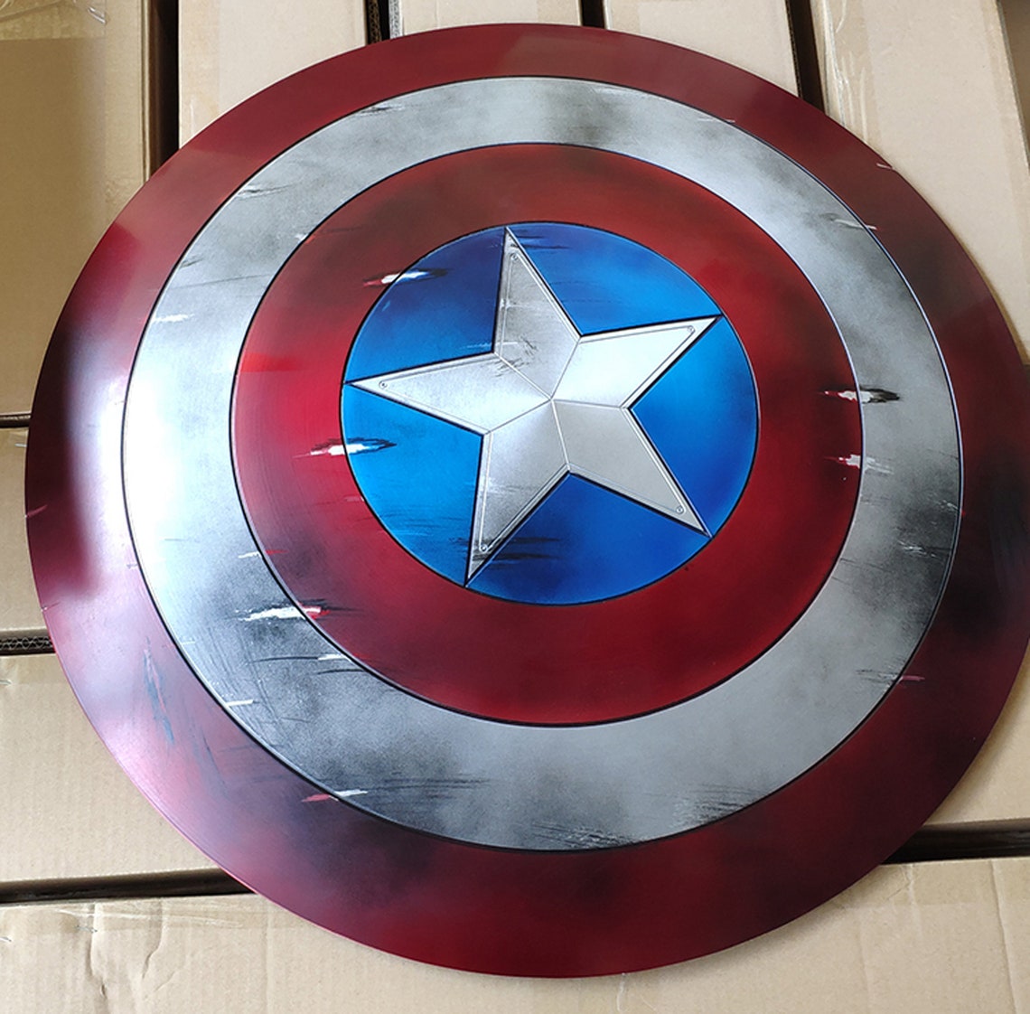 Captain America Shield Metal Captain America Cosplay Shield | Etsy