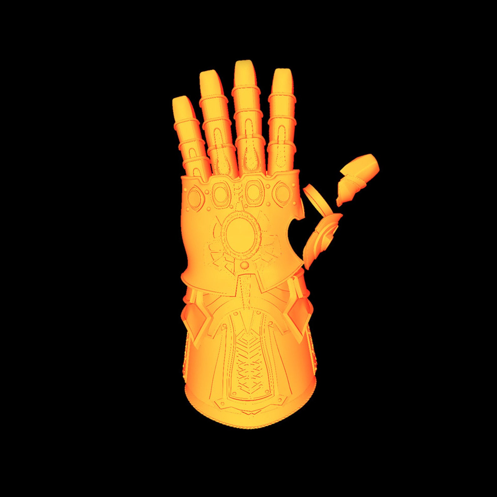 Metal Infinity Gauntlet Thanos Cosplay Infinity Gauntlet Iron Man 1/1 ...