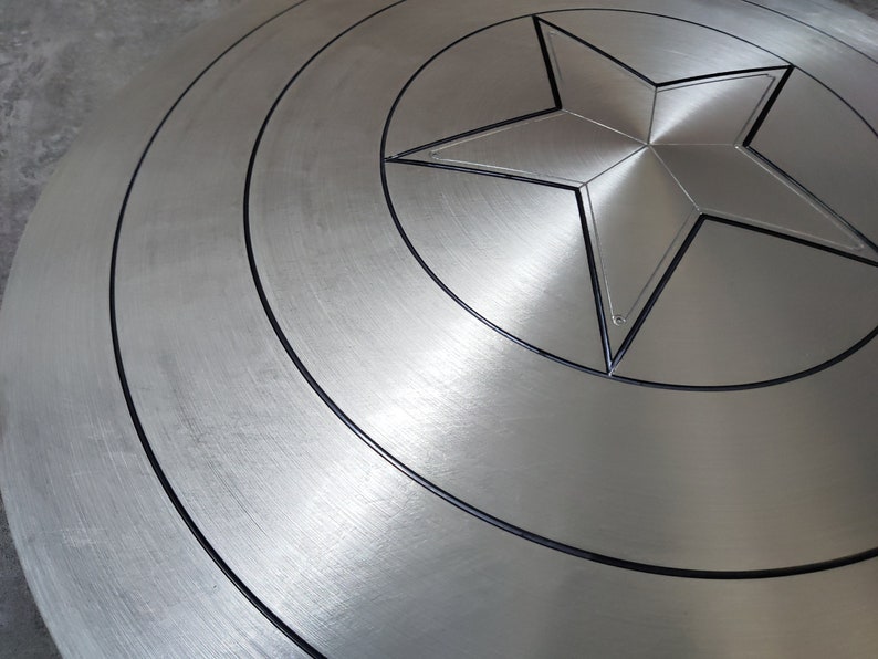 Captain America Shield Unpainted Metal Captain America Shield Metal ...