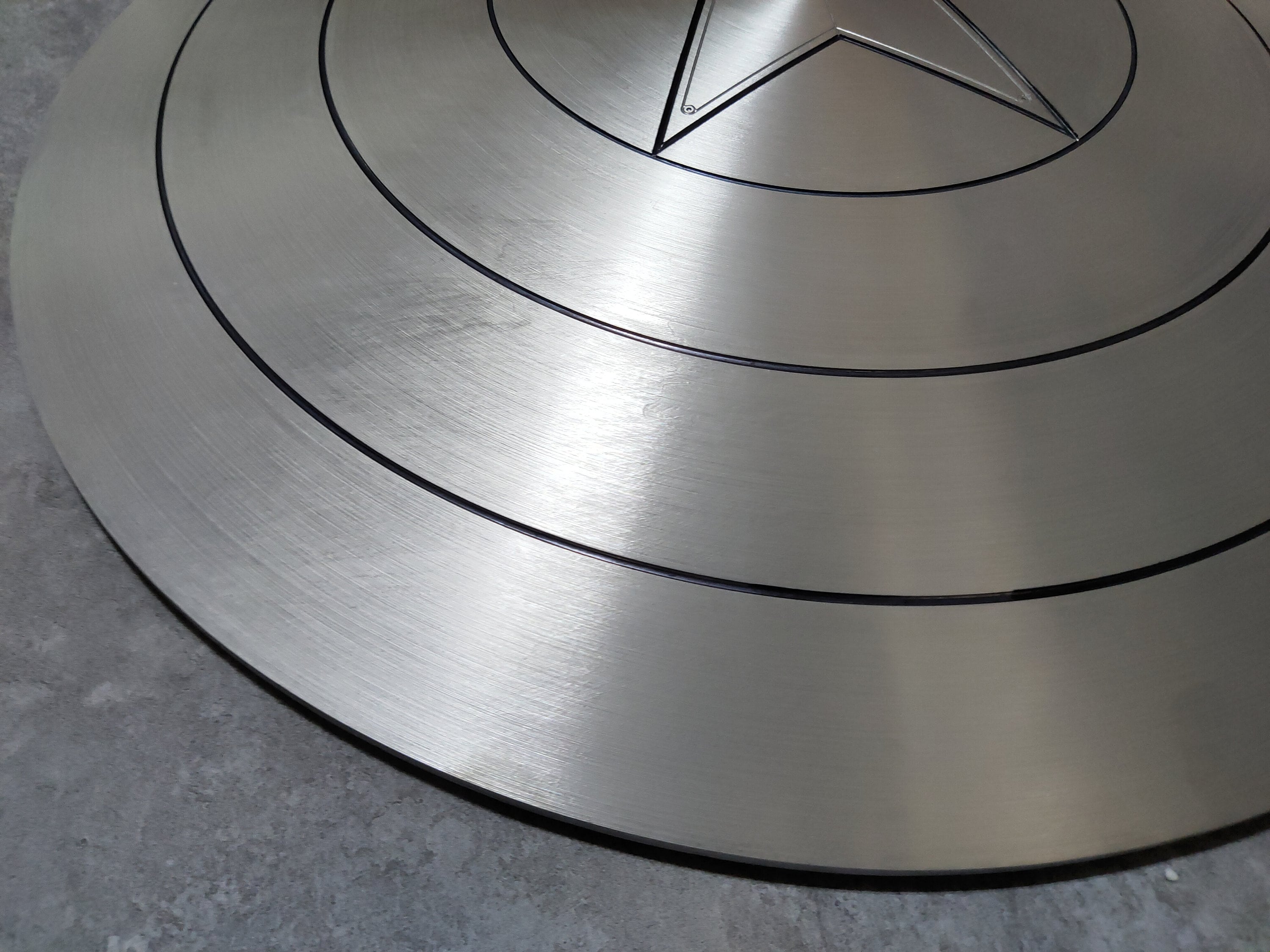 Captain America Shield Unpainted Metal Captain America Shield Metal ...