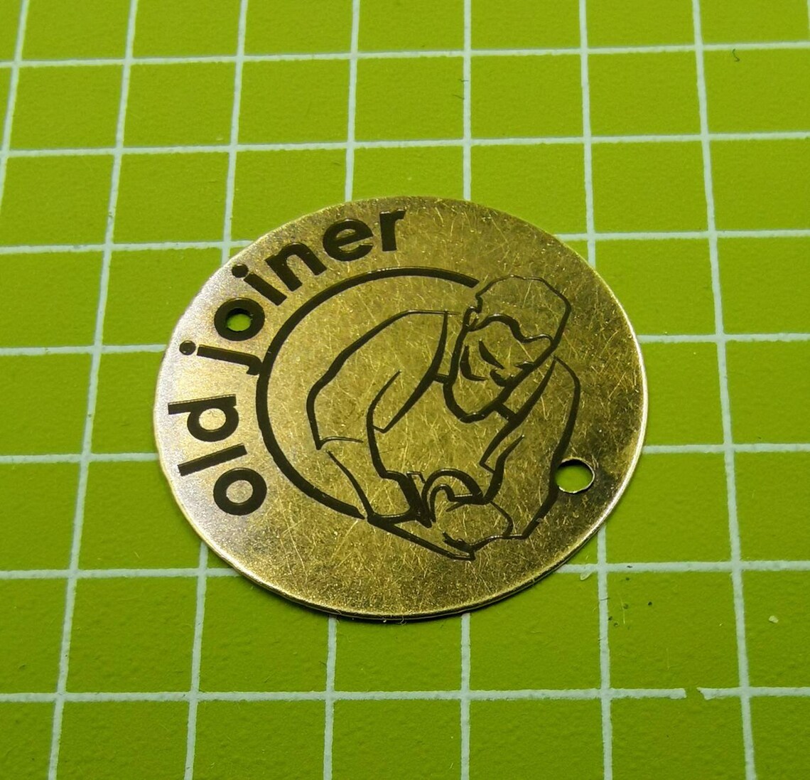 Metal round stamping tags Antique Bronze 19 mm and | Etsy