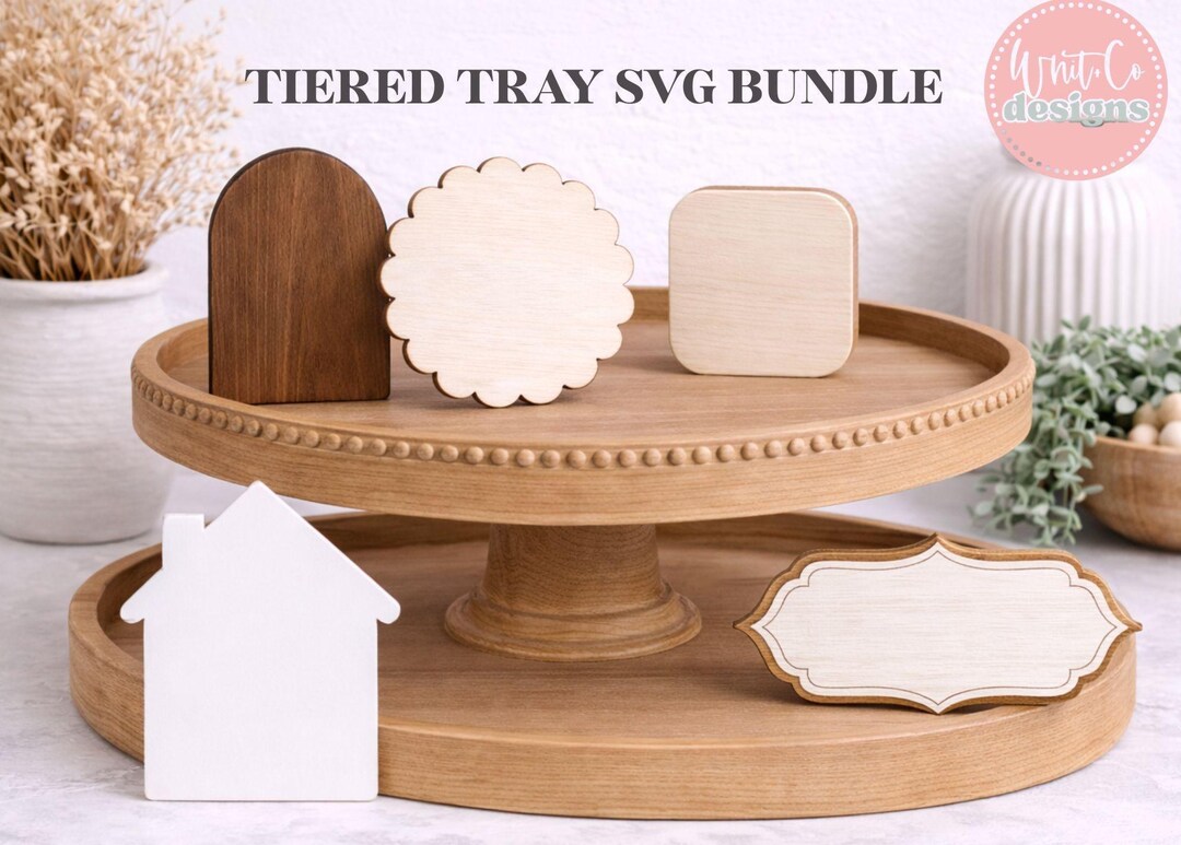 Tiered Tray Mini Shapes SVG Bundle | Laser Cut Blanks (digital Download ...