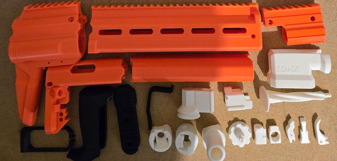 Lonx V2.1 Nurf Blaster 3D PRINTED PARTS ONLY - Etsy