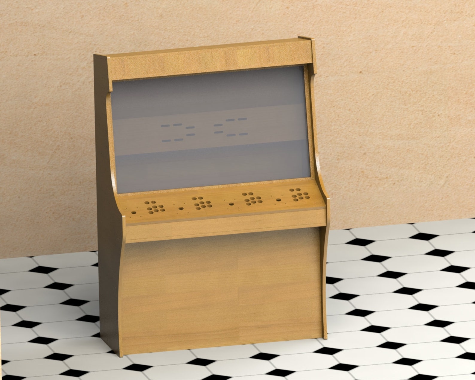 Upright Arcade Machine Design Plans Digital | Vintage Arcade Design ...