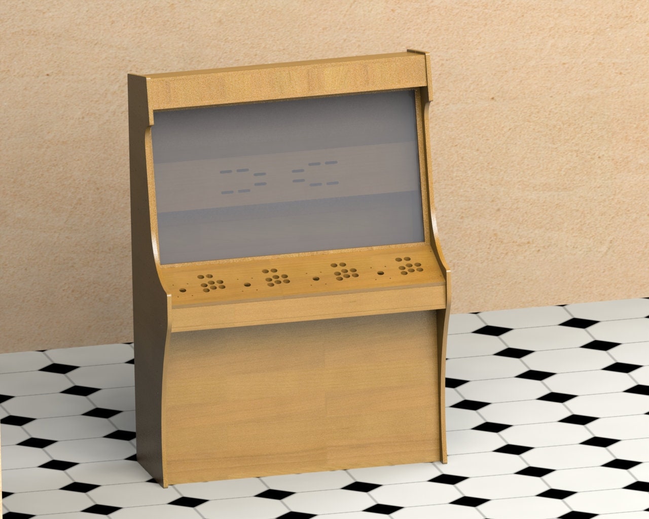 Upright Arcade Machine Design Plans Digital | Vintage Arcade Design ...