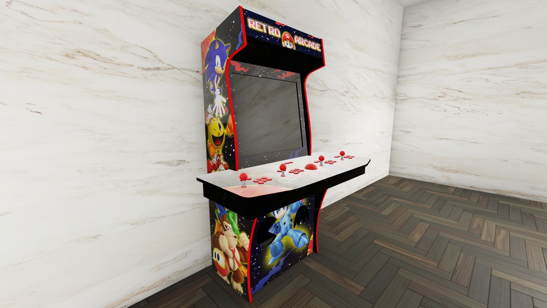 Upright Arcade Machine Cabinet Plans Retro Arcade Game - Etsy Australia