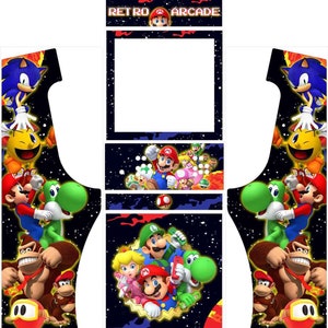 Upright Arcade Machine Design Plans Digital | 2 Player | 3/4" Material ...