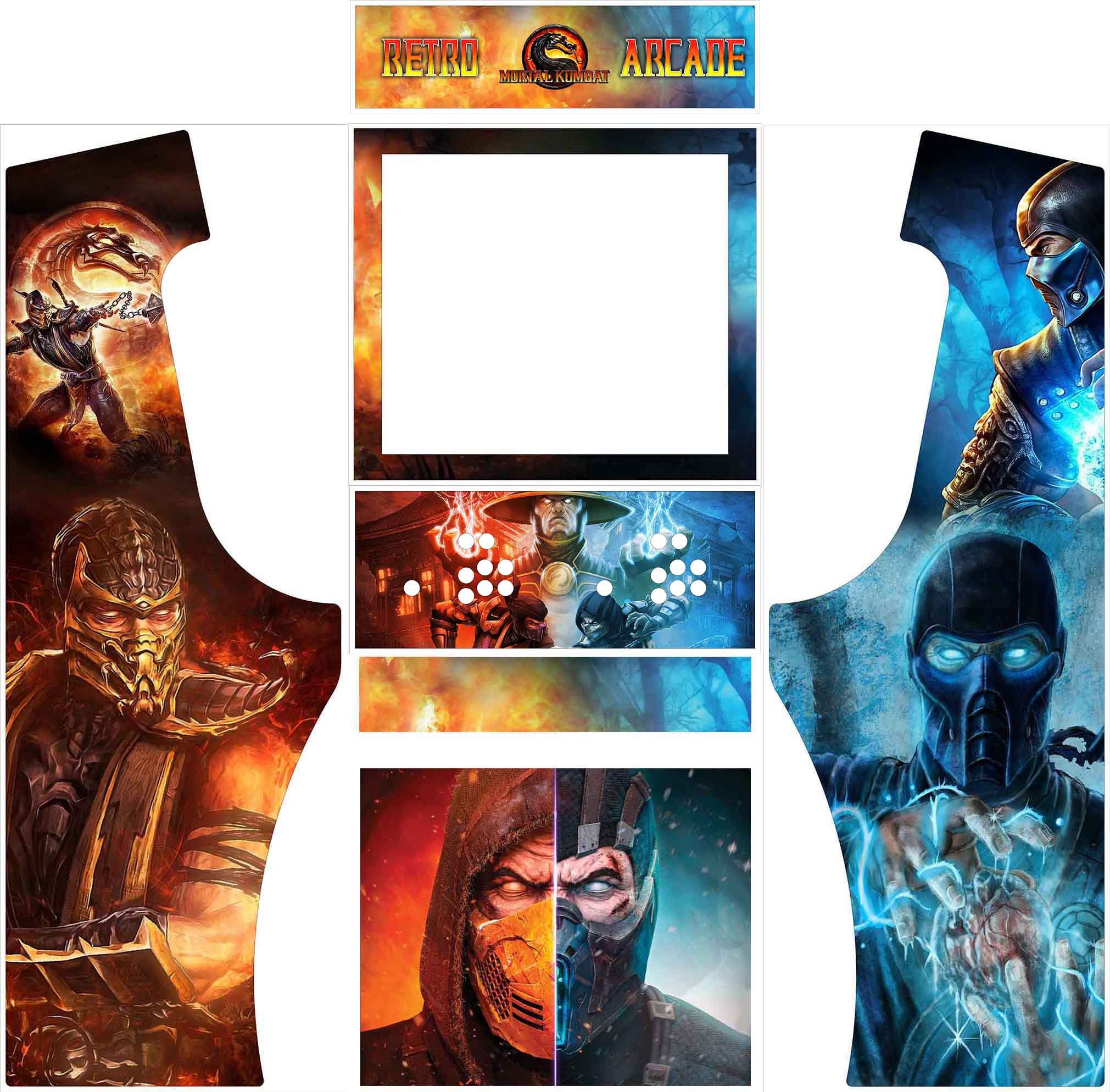 Upright Arcade Machine Design Digital Plan Arcade Machine Cabinet 2 ...