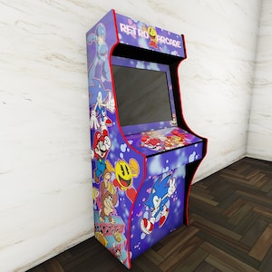 Upright Arcade Machine Design Digital Plan | 2 Player | 16mm | 32 ...