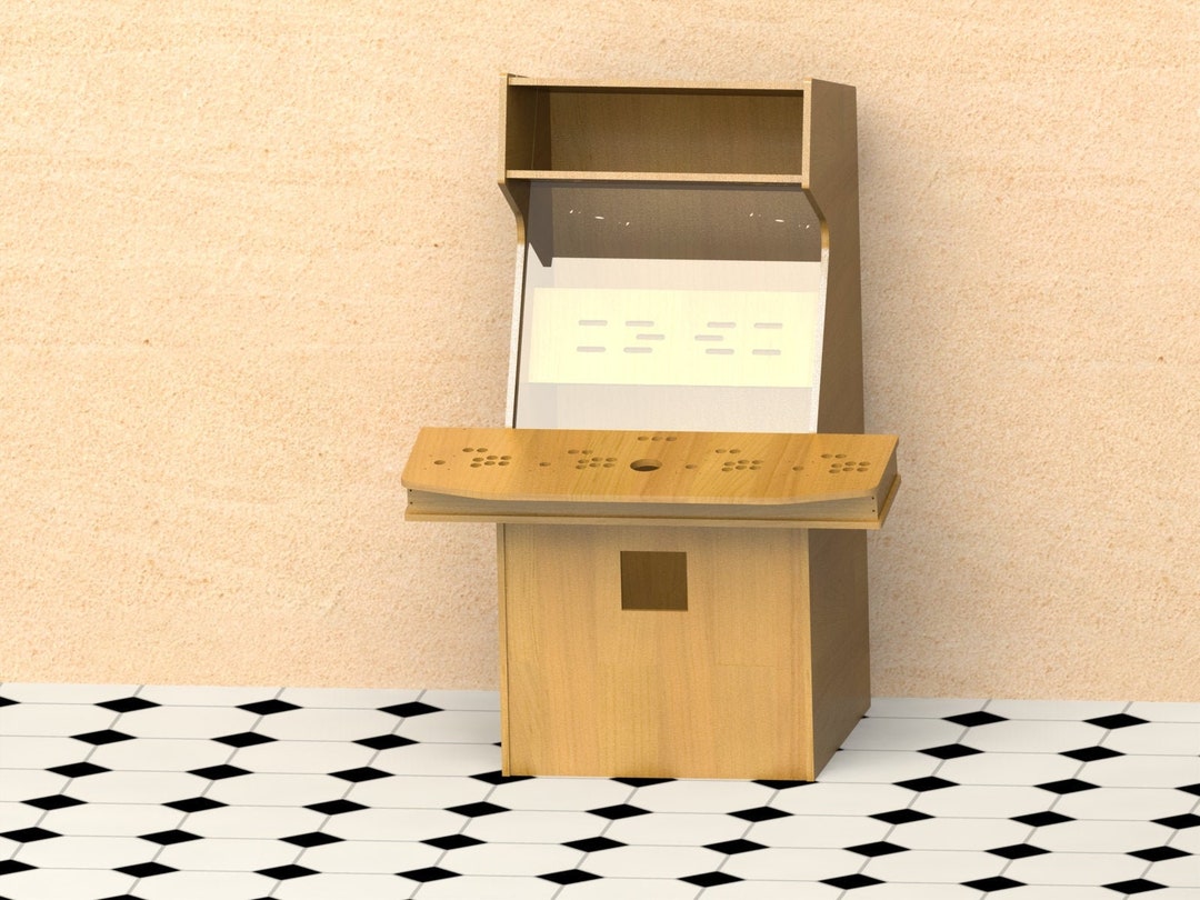 4-player Arcade Machine Cabinet Design Plans (digital Download) - Etsy