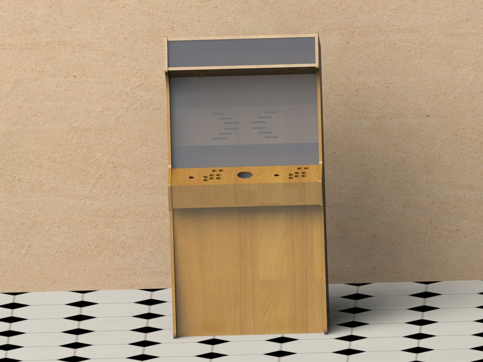 Sleek Arcade Cabinet Kit Flat Pack Arcade Machine Cabinet 2 - Etsy