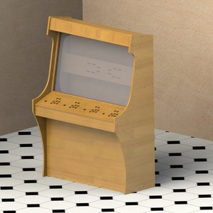 Upright Arcade Machine Design Plans Digital | Vintage Arcade Design ...