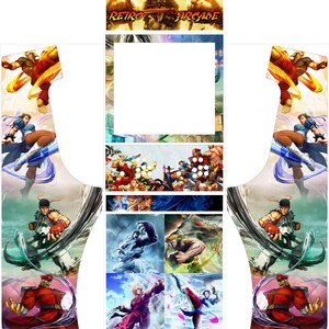 Upright Arcade Machine Design Digital Plans | 2 Player | 16mm MDF | 27 ...