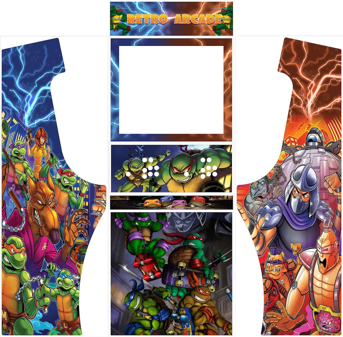 Upright Arcade Machine Design Plans Digital Vintage Arcade - Etsy