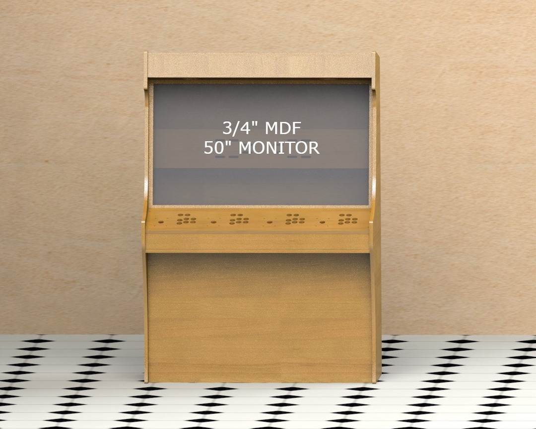 Upright Arcade Machine Design Plans Digital | Vintage Arcade Design ...