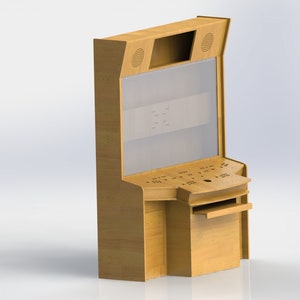 Upright Arcade Machine Design Plans | Retro Arcade Video Game Design ...