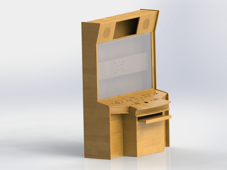 Upright Arcade Machine Design Plans Retro Arcade Video Game Design ...