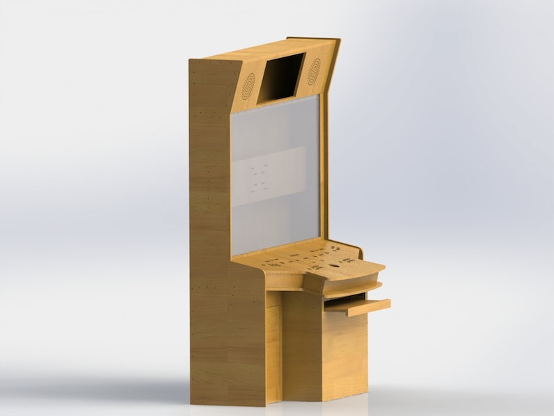 Upright Arcade Machine Design Plans Retro Arcade Video Game Design ...