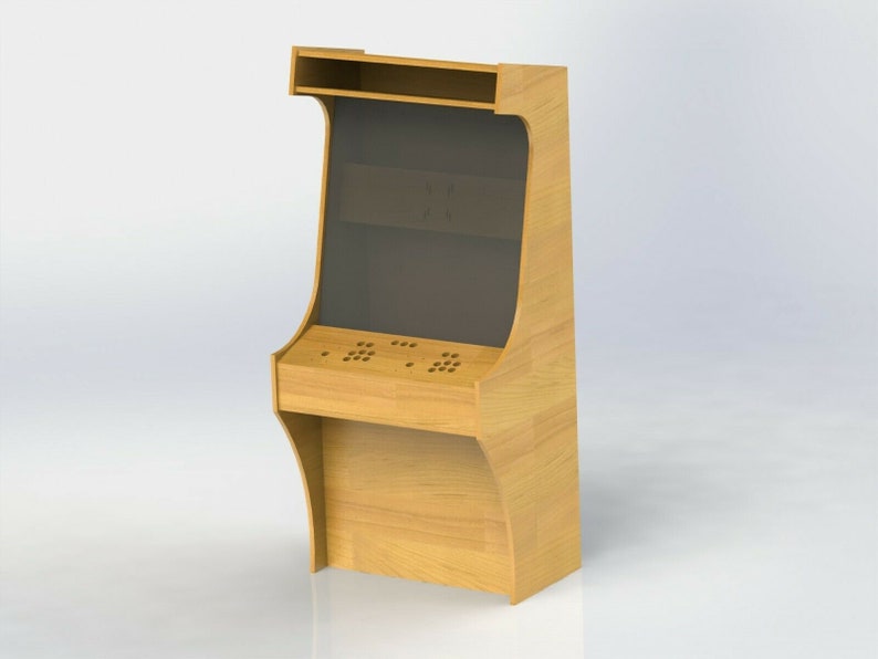 Upright Arcade Machine Design Arcade Machine Cabinet 2 Players Retro ...