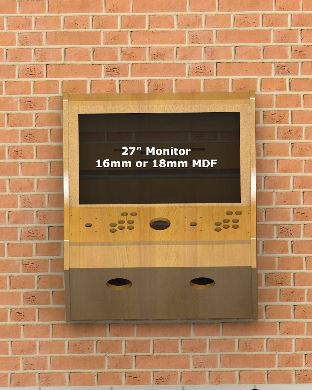 Arcade Cabinet Wall Mounted, Retro Arcade Video Game Machine Cabinet ...