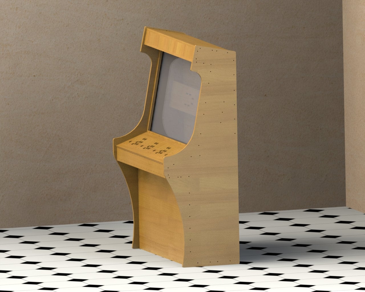 Upright Arcade Machine Design Plans Digital | Vintage Arcade Design ...
