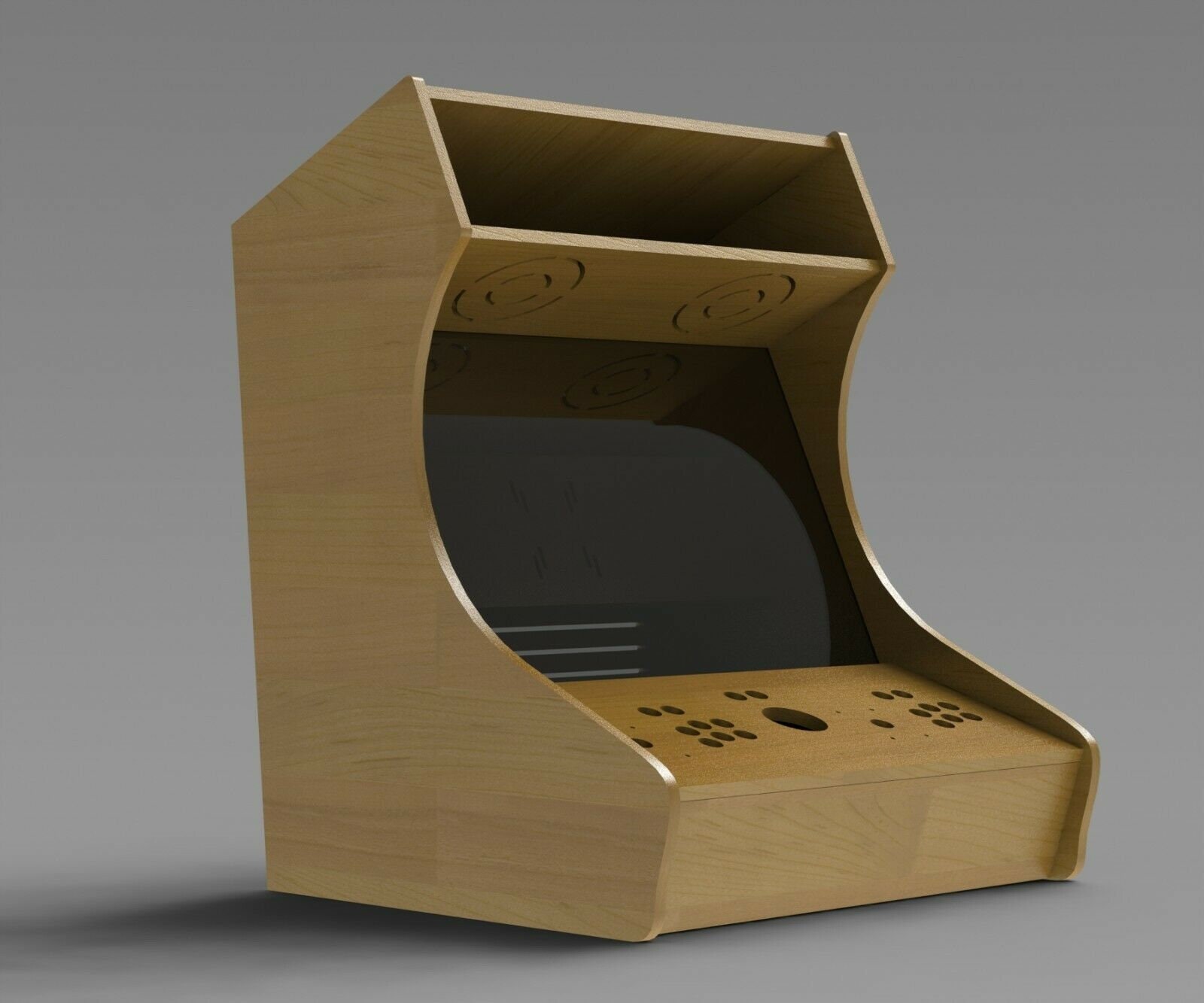 Arcade Bartop Machine Cabinet Digital Plans | 2 Player | 16mm | 32 ...