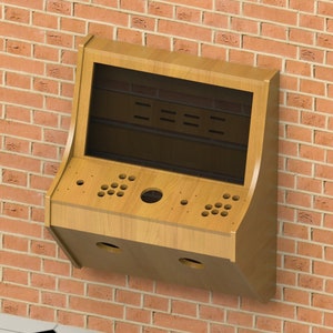 Arcade Cabinet Wall Mounted, Retro Arcade Video Game Machine Cabinet ...