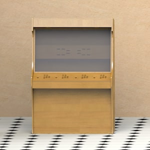 Upright Arcade Machine Design Plans Digital | Vintage Arcade Design ...