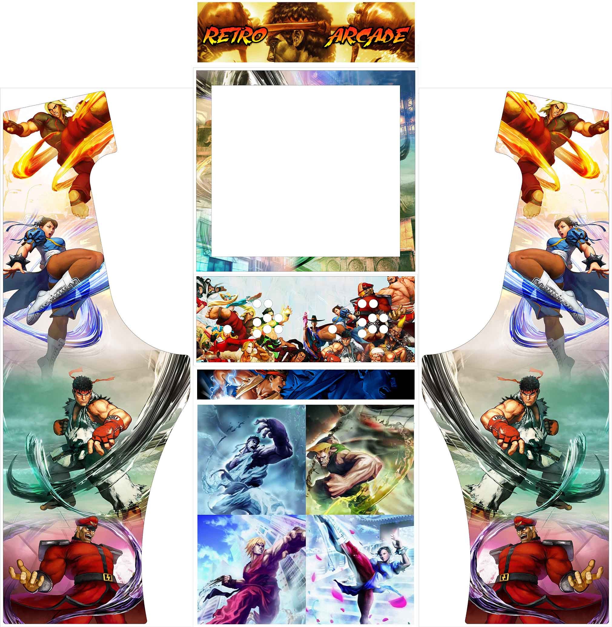 Upright Arcade Machine Design Plans Digital Vintage Arcade Design ...