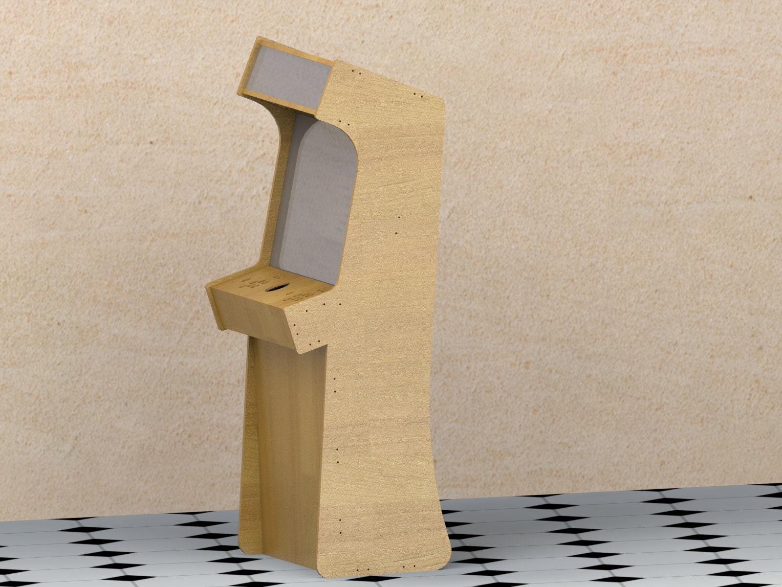 Sleek Arcade Cabinet Kit Flat Pack Arcade Machine Cabinet 2 - Etsy