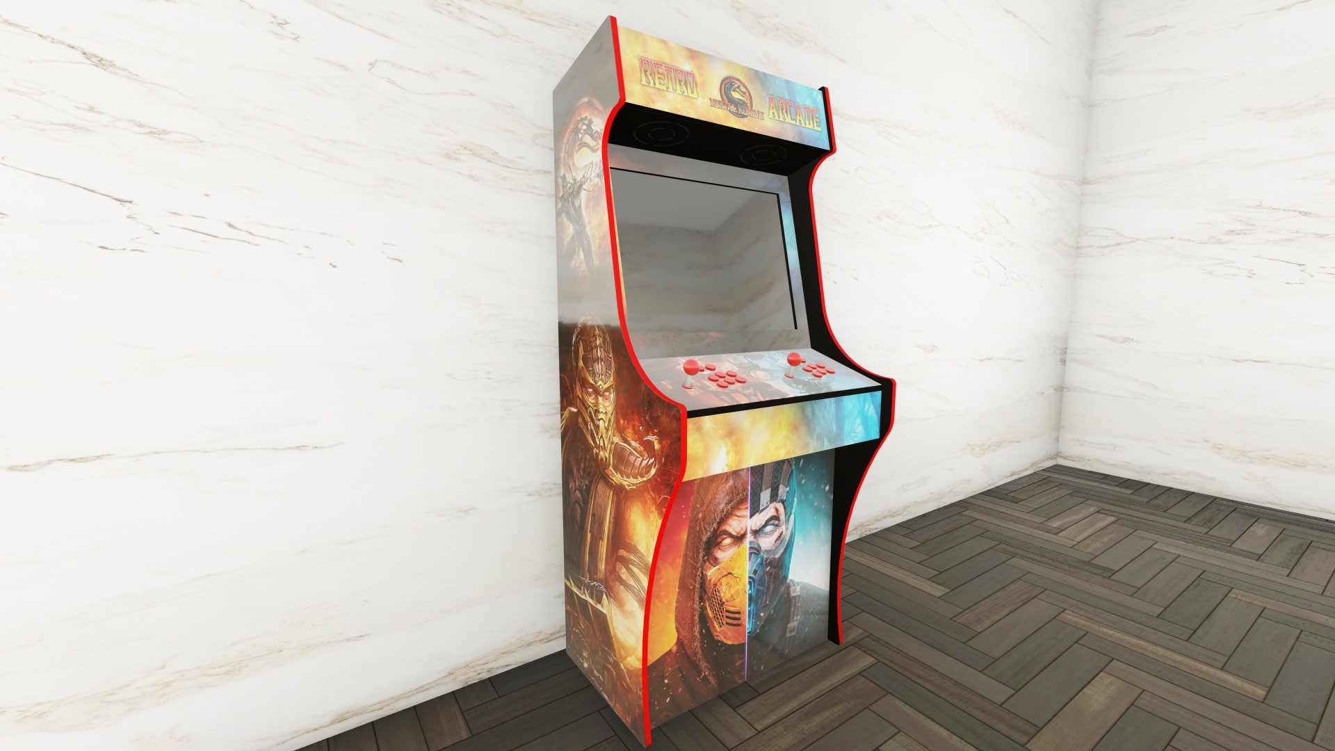 Upright Arcade Machine Design Digital Plan Arcade Machine Cabinet 2 ...