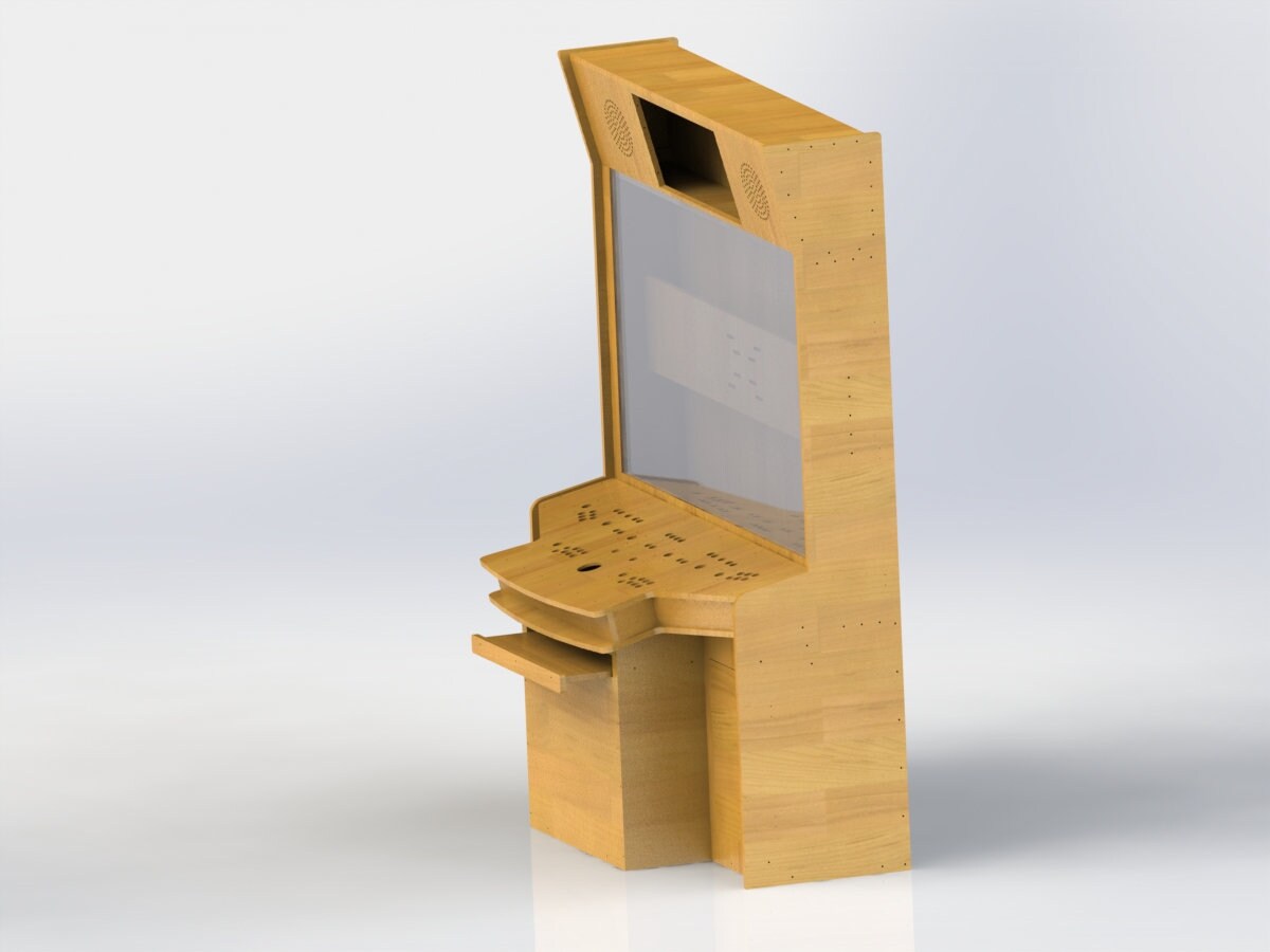 Upright Arcade Machine Design Plans Retro Arcade Video Game Design ...