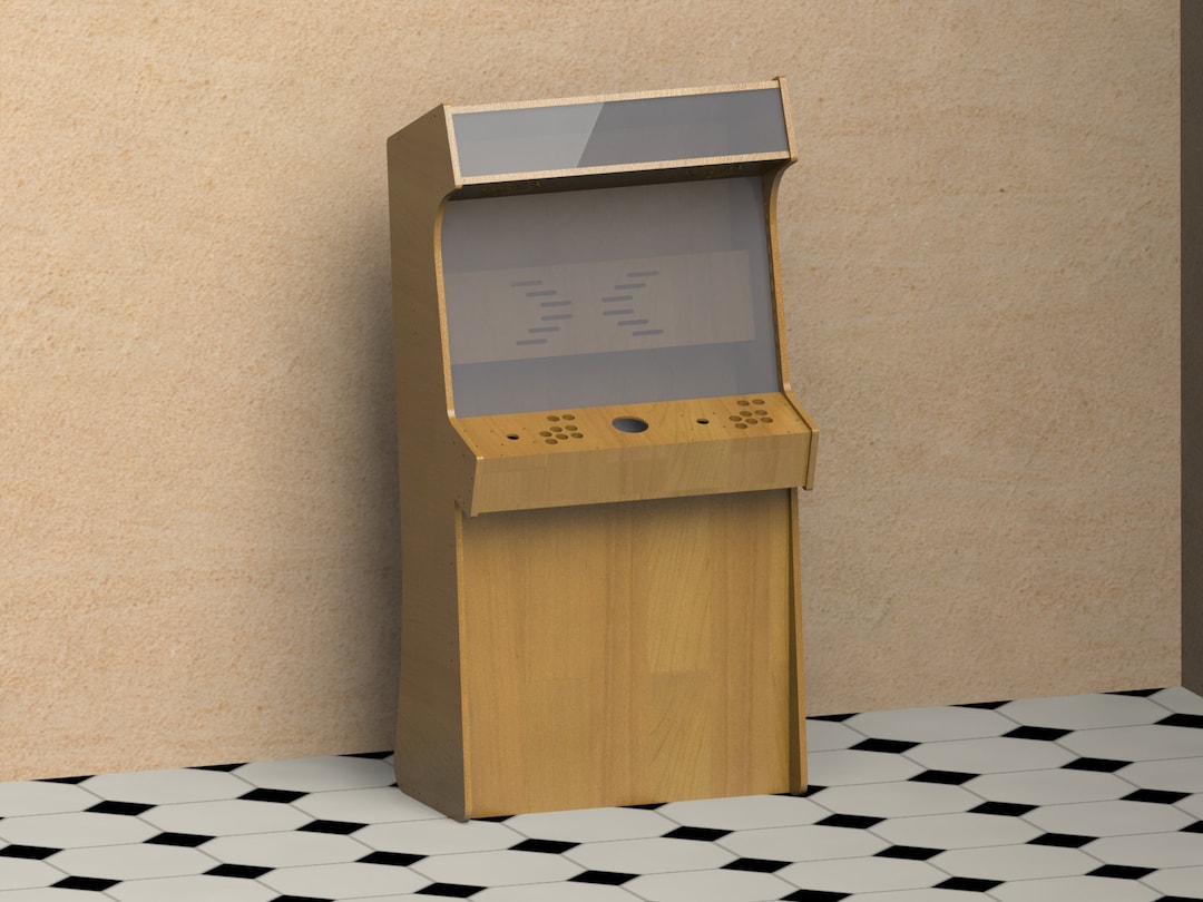 2-player Upright Arcade Cabinet Design for 32" Monitor (digital Plans ...