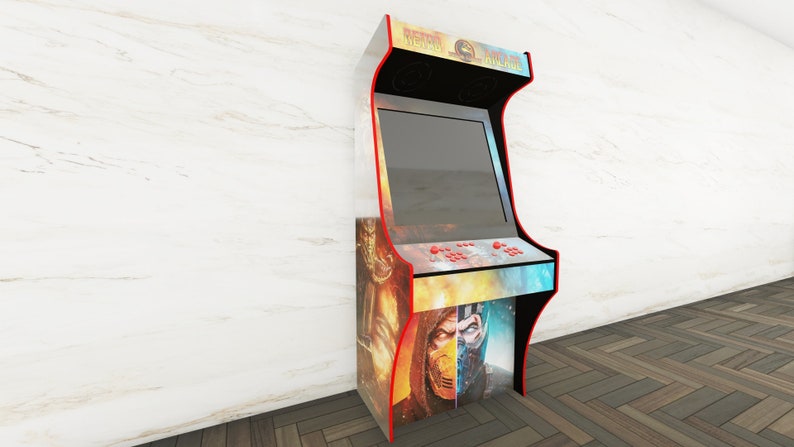 Upright Arcade Machine Design Digital Plan | 2 Player | 16mm | 32 ...