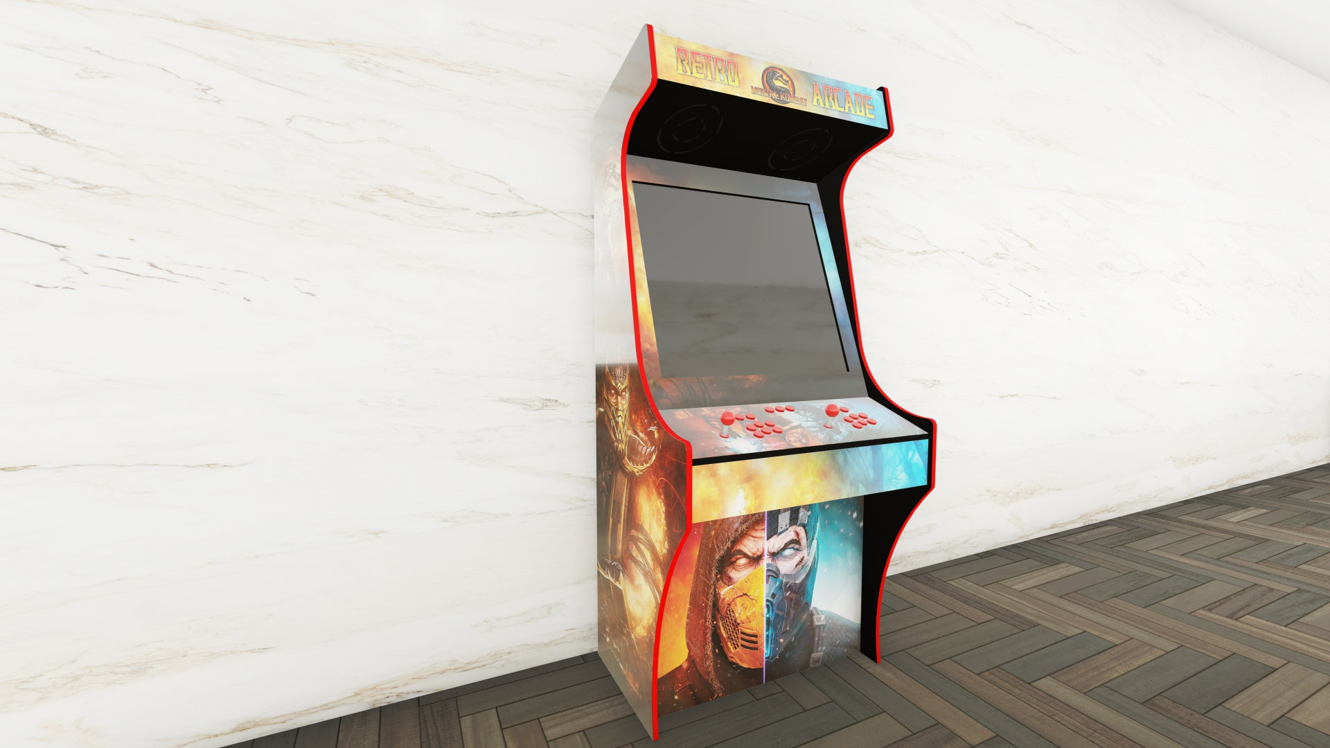 Upright Arcade Machine Design Digital Plan Arcade Machine Cabinet 2 ...