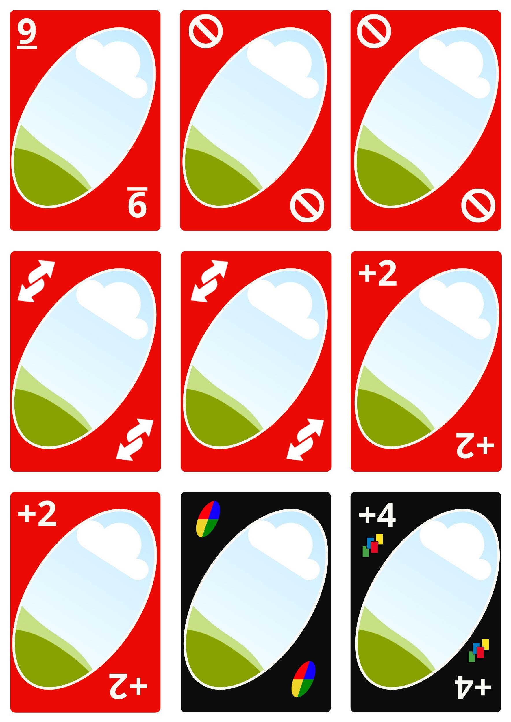 Card Game UNO Customize Digital Product Ready to Print Drag & Drop PDF ...
