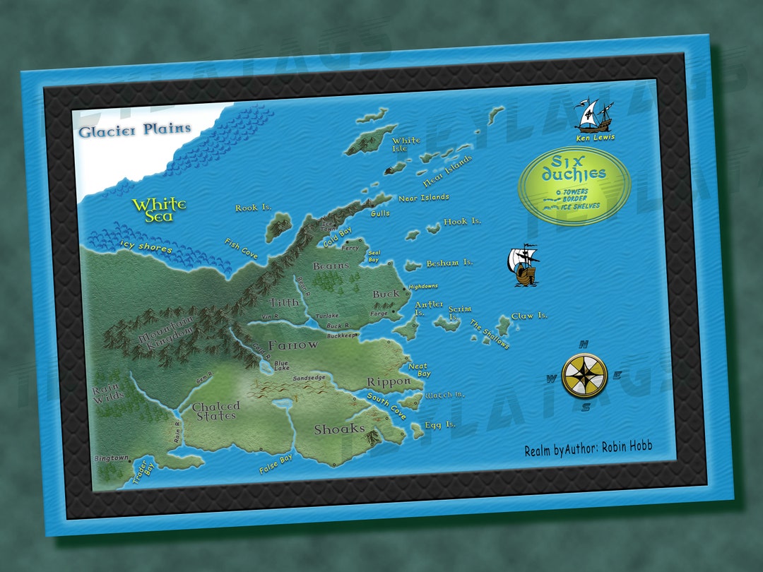 Assassin's Apprentice Six Duchies Map Print - Etsy