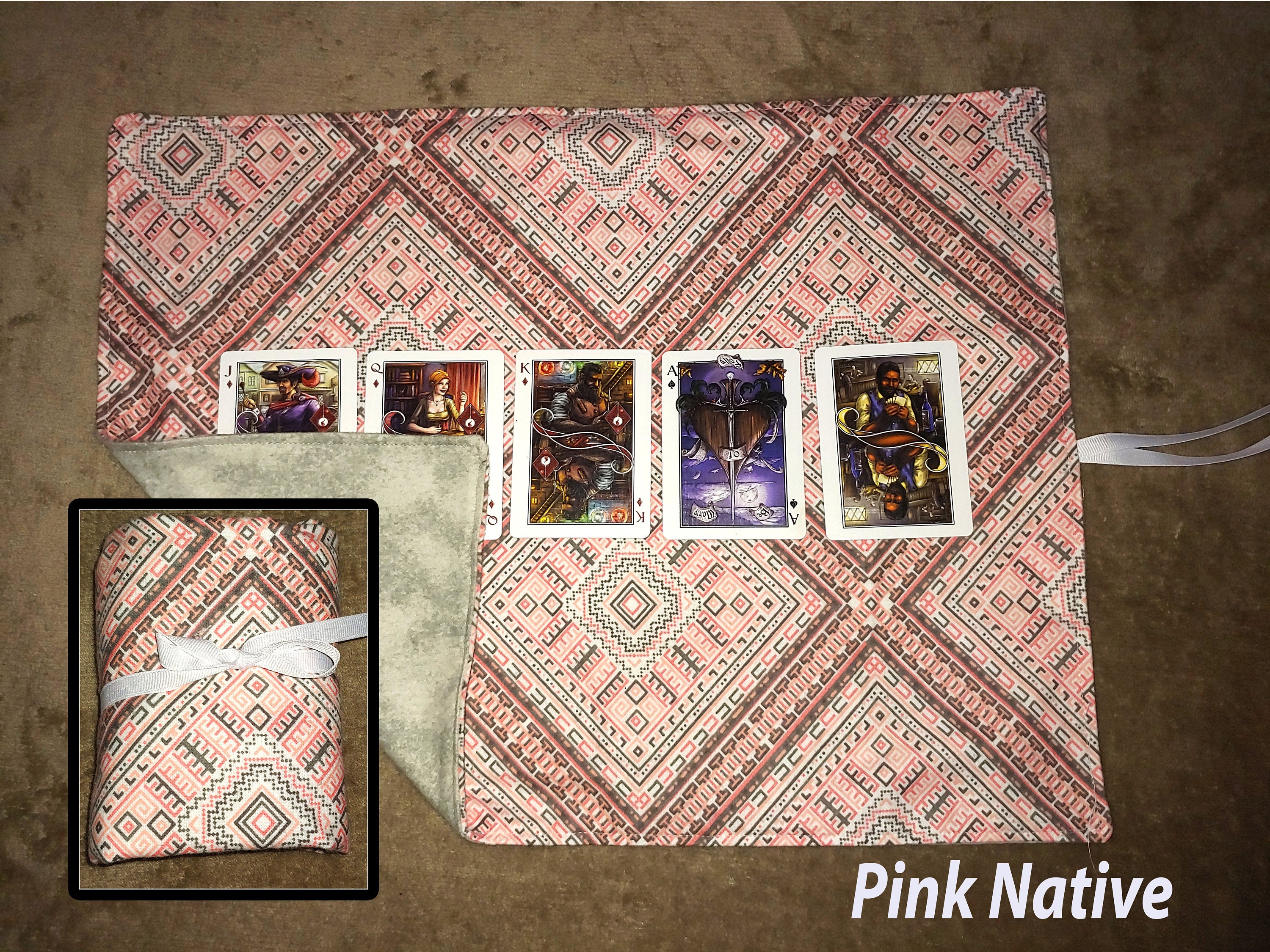 Card Deck Holder mat for games tarot or playing card | Etsy