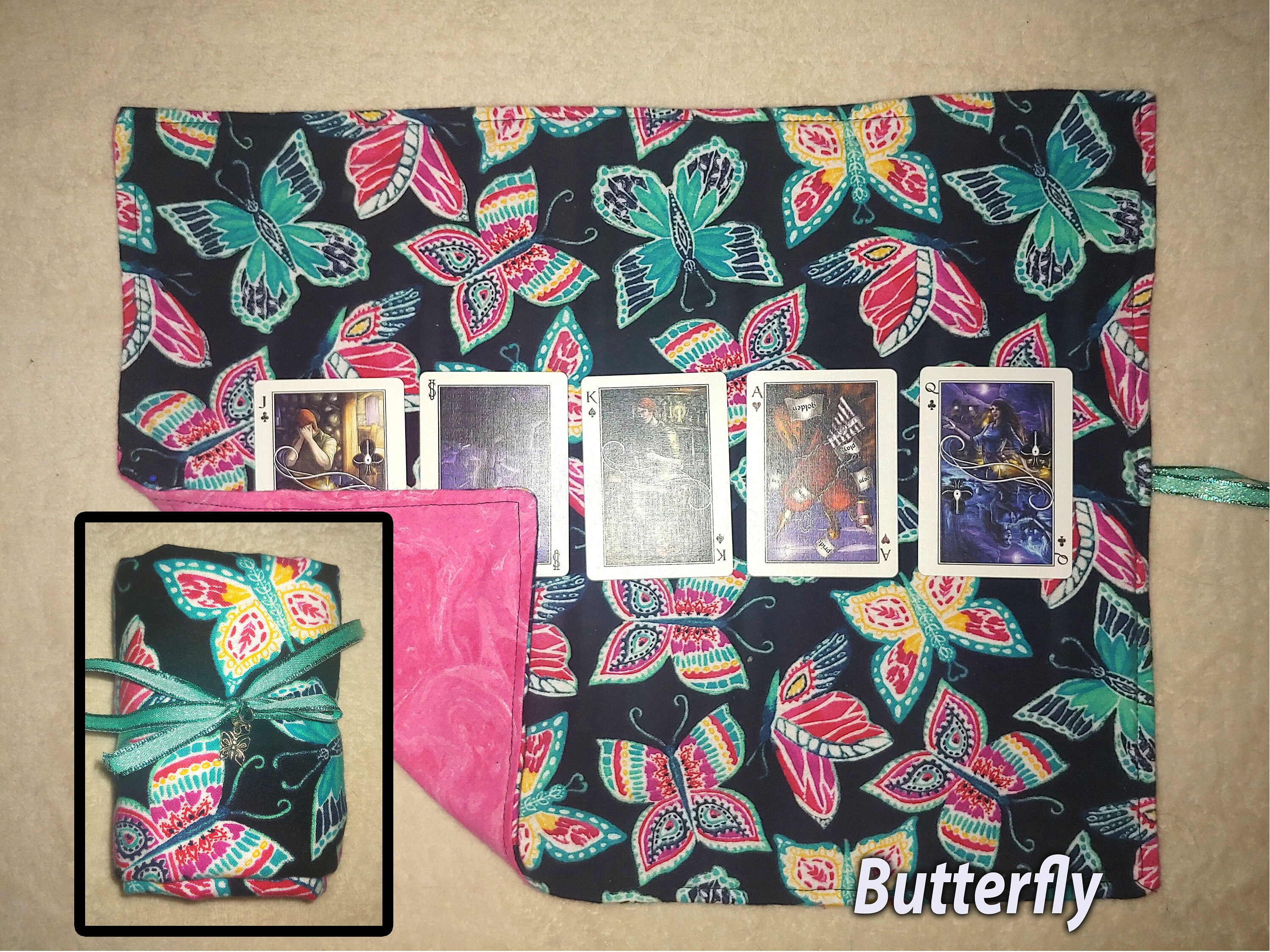 Card Deck Holder mat for games tarot or playing card | Etsy