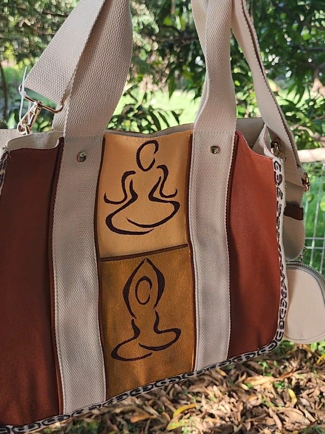 Hand Painted Maya Canvas Tote Bag - Etsy