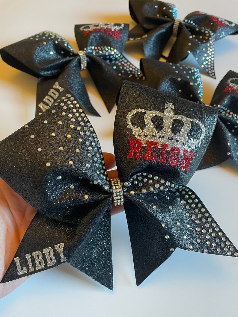Customised Logo Cheer Bows - Etsy