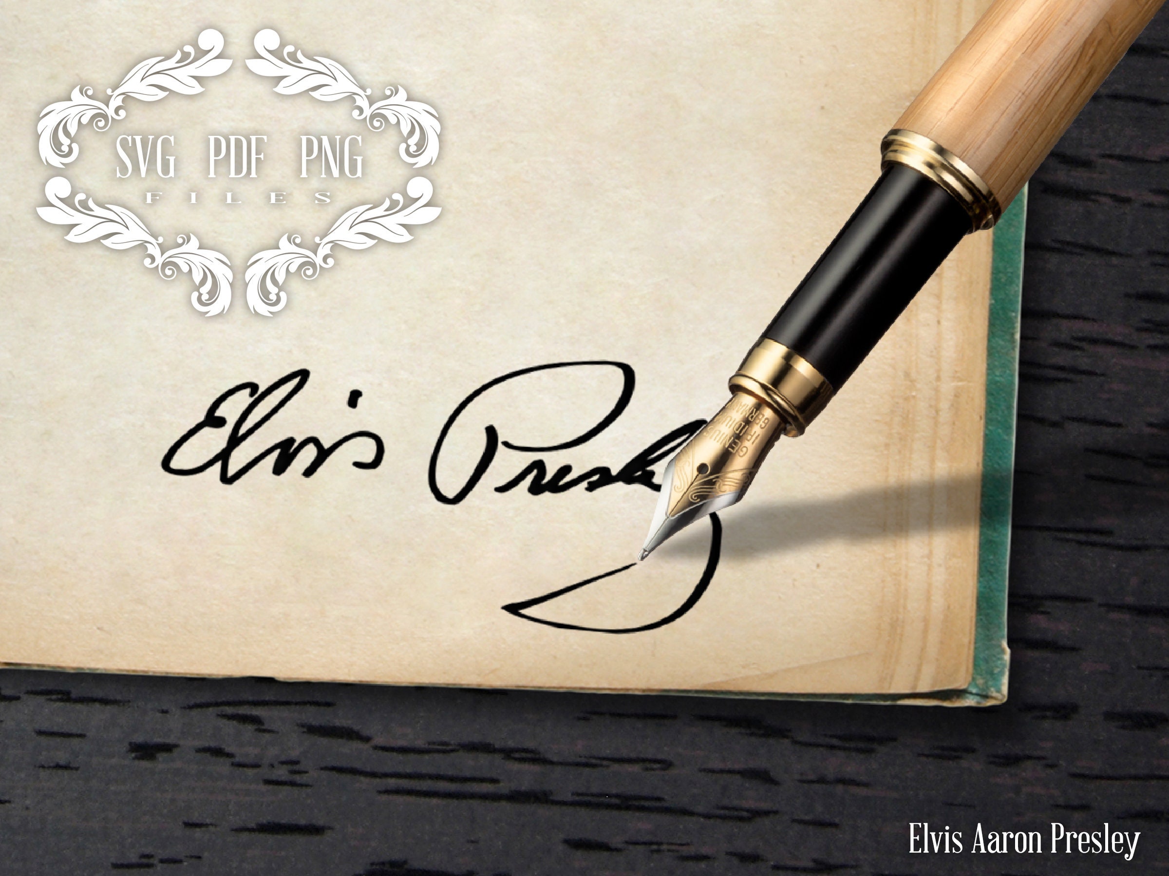 Elvis Presley Signature Digital Download for Cricut and | Etsy