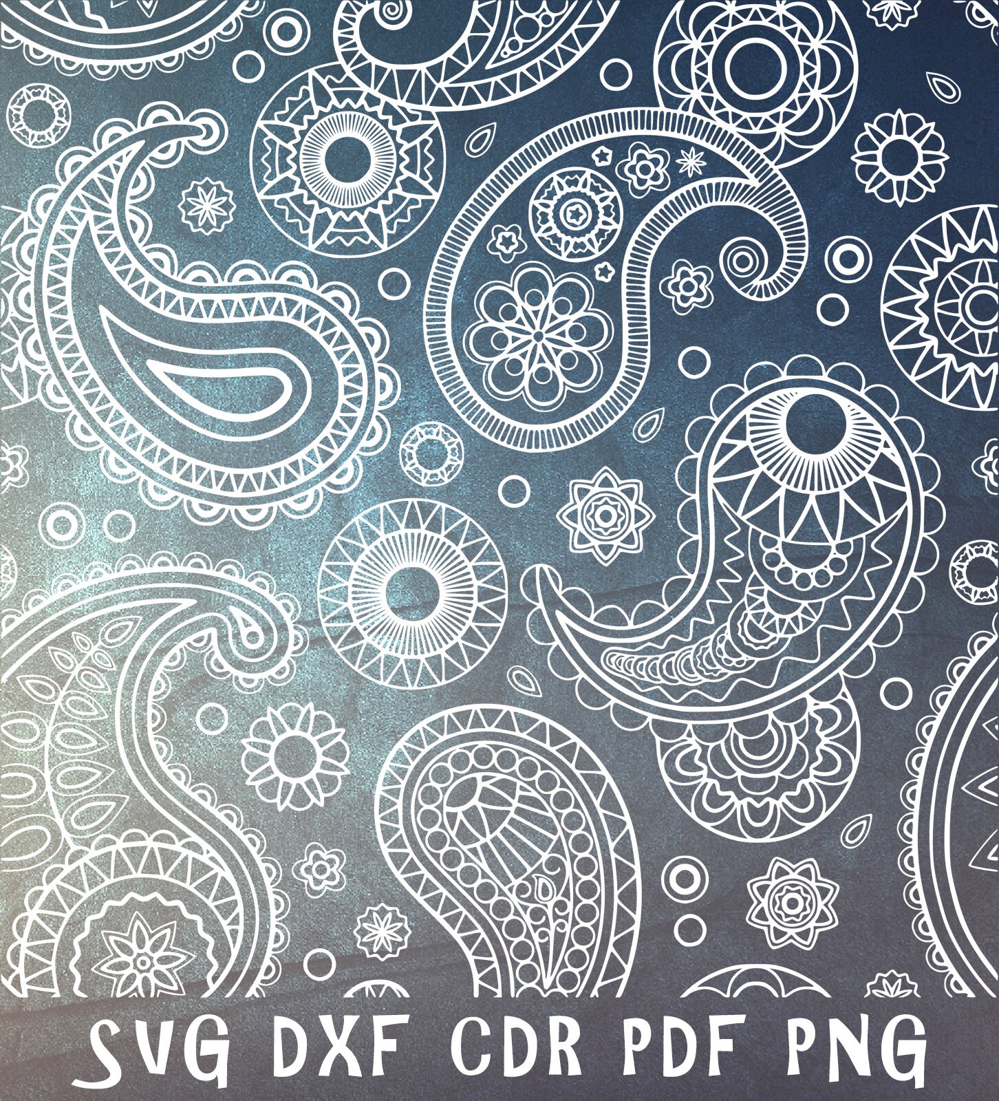 Paisley Pattern Vector files Paisley Zentangle Pattern | Etsy