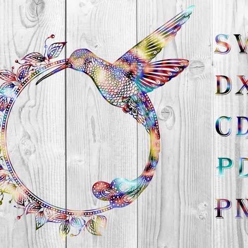 Hummingbird Eps Bird Silhouette Silhouette Crying Bird | Etsy