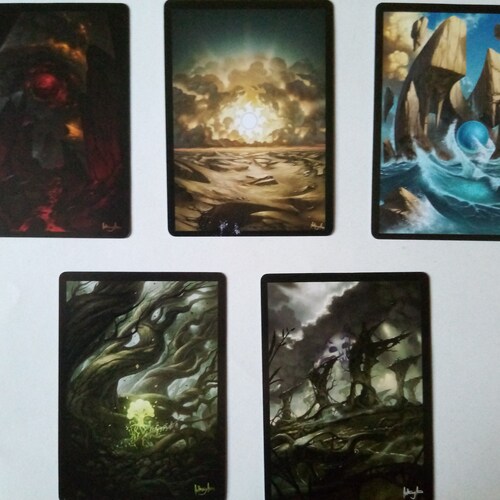 Magic the Gathering Custom Basic Lands - Etsy