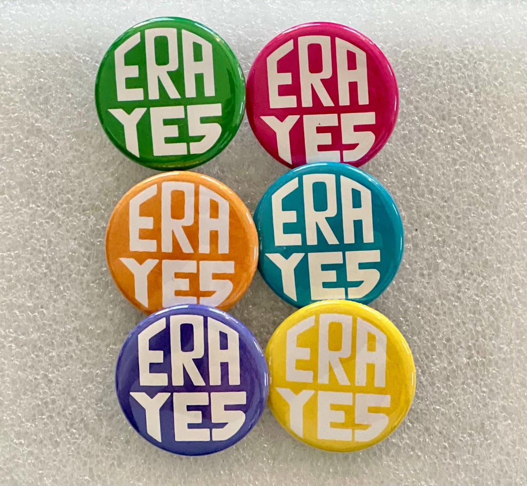 ERA YES Button, Equal Rights Amendment Button, or Button Set, 1.25 Inch ...