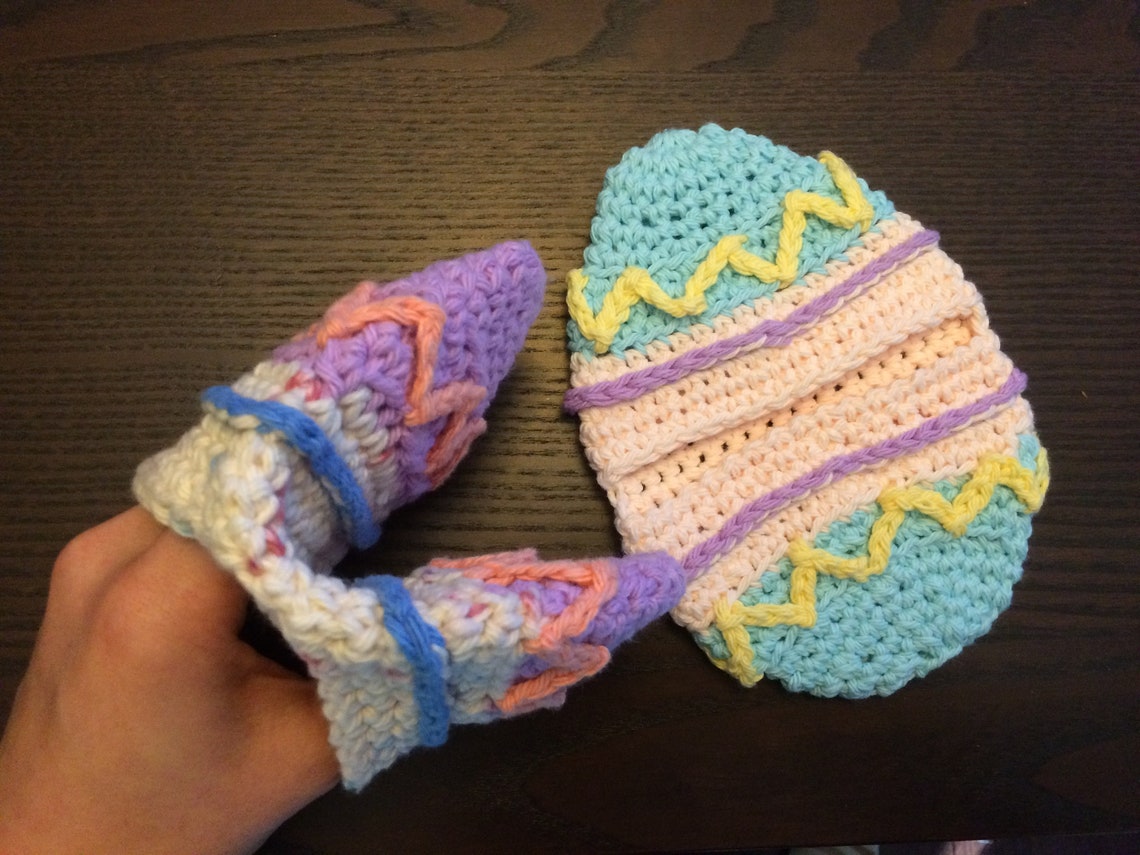 Easter Egg Pot Grabber & Potholder Crochet Pattern PDF | Etsy Australia