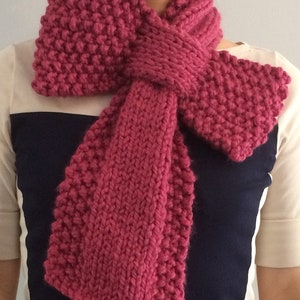 Bow Scarf - Knitting Pattern PDF - Etsy