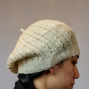 Beaded Rib and Mock Cable Beret - Knitting Pattern PDF - Etsy