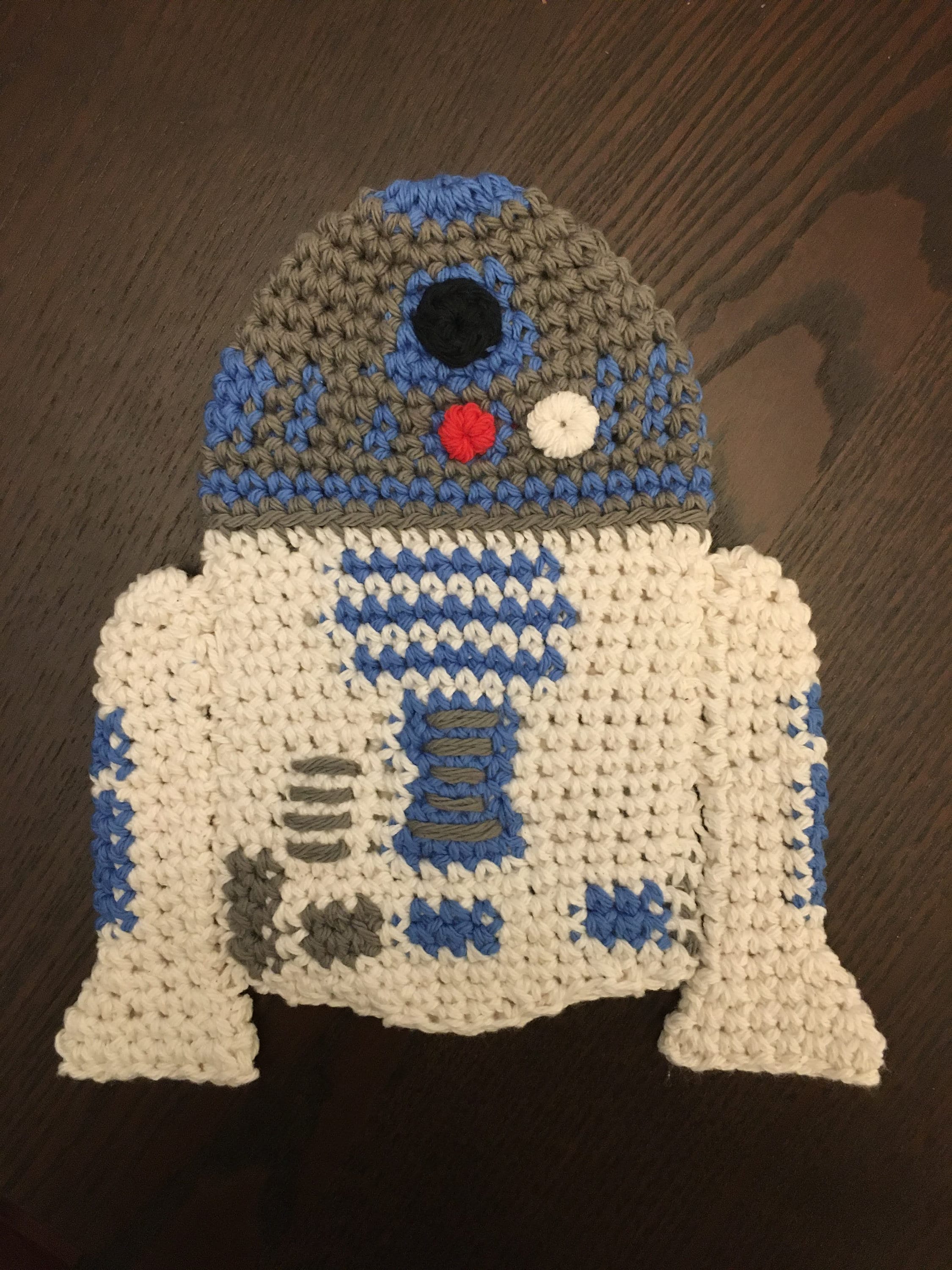 R2-D2 Potholder Crochet Pattern PDF - Etsy
